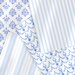 Grandmillenial Blue Preppy Seamless Digital Paper, Damask, Watercolor ...