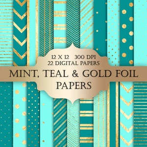 Gold Foil Polka Dot Stripes & Chevron Digital Paper - Polka Dot Glitter ...