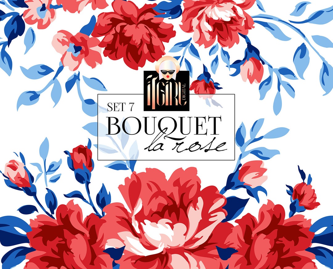 Flower Bouquet Clipart, Vintage Floral Clipart, Botanical Clipart ...