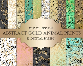 Gold Glitter Digital Paper Glitter Gold Scrapbooking Digital - Etsy