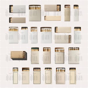 Neutral Matchbox Clipart, Matches Clipart, Matchbox Wall Art Blank ...