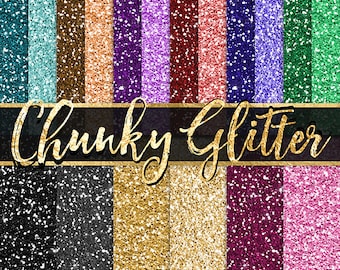 Glitter Textures Digital Paper, Sparkle Scrapbook Paper, Sparkling ...