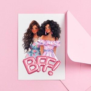 Best Friends Clipart, Cute BFF Girls Clipart, Besties Fashion Clipart ...