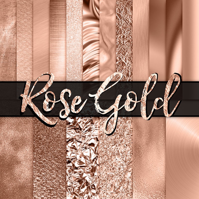 Rose Gold Paper - Etsy
