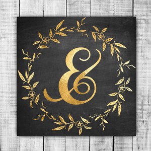 Gold Foil Ampersands Digital Clipart - Transparent Background Metallic ...