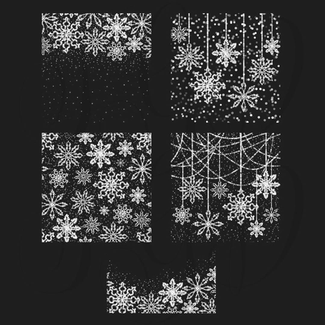 Christmas Clipart, Bokeh Snowflakes Overlays Bokeh Lights Christmas ...