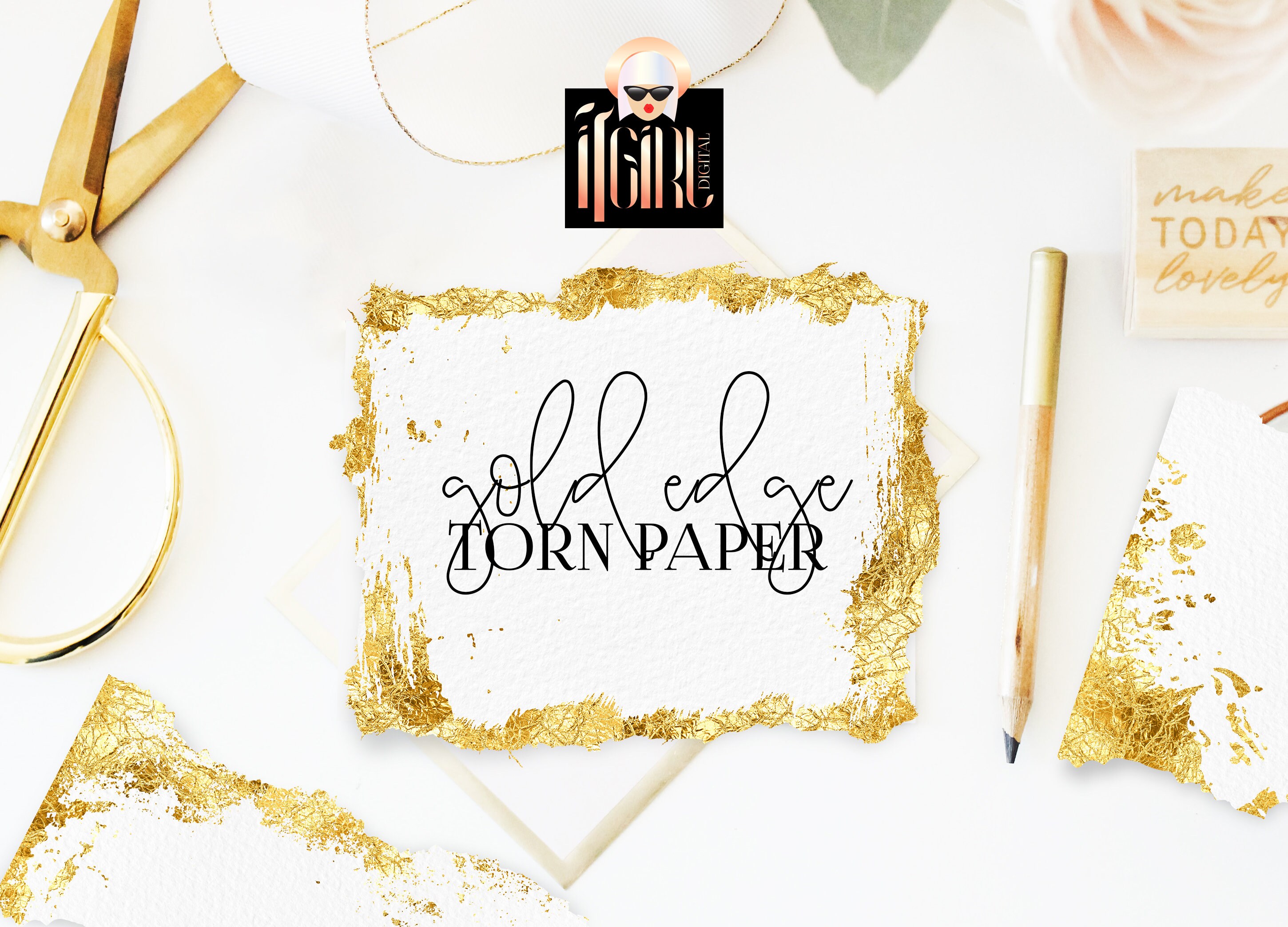 Paper & Surfaces Abstract Landscape Paper Texture Invitation Torn ...