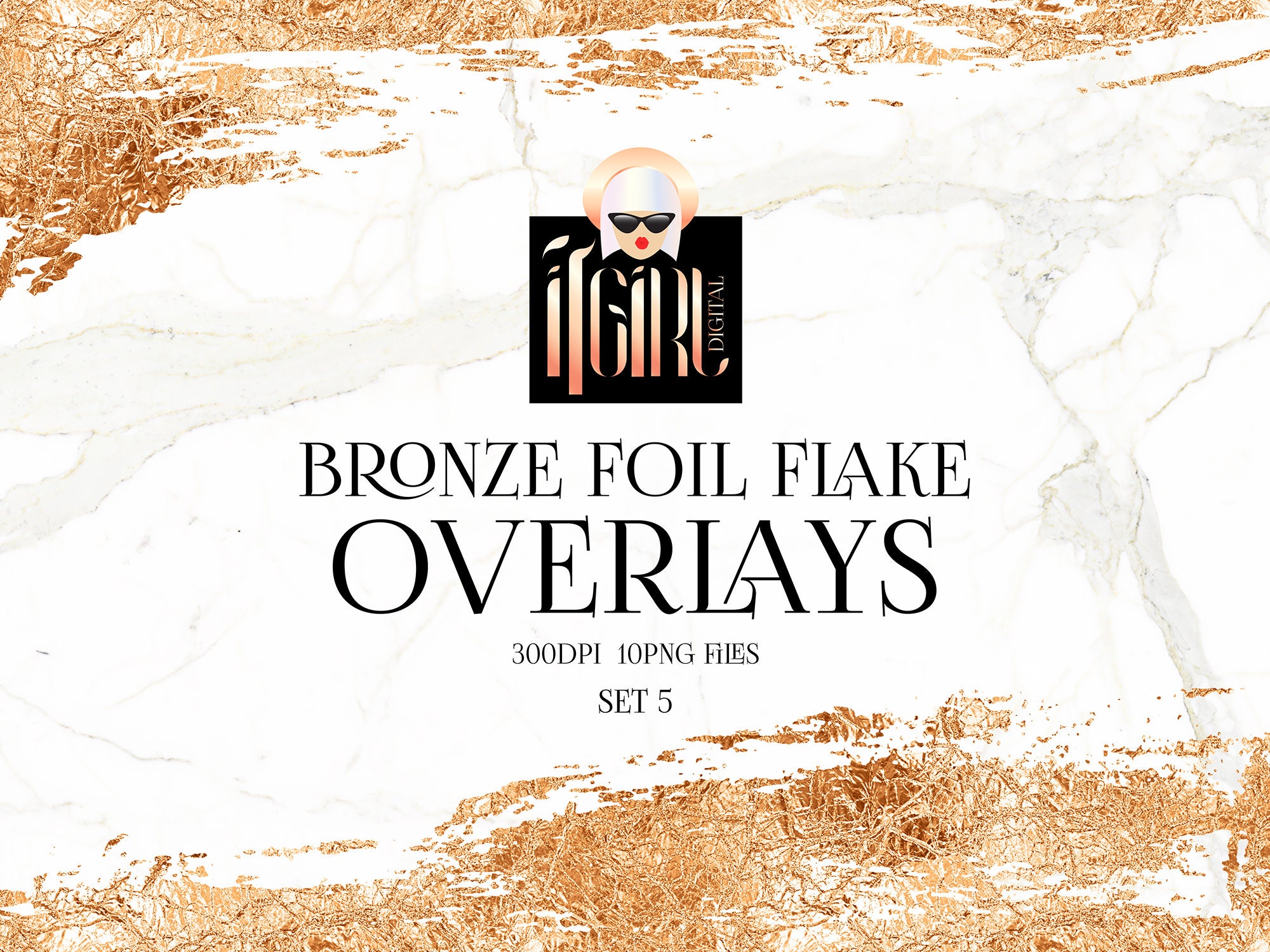 Bronze Foil Clipart: Brush Stroke Borders, Frames (digital Download) - Etsy