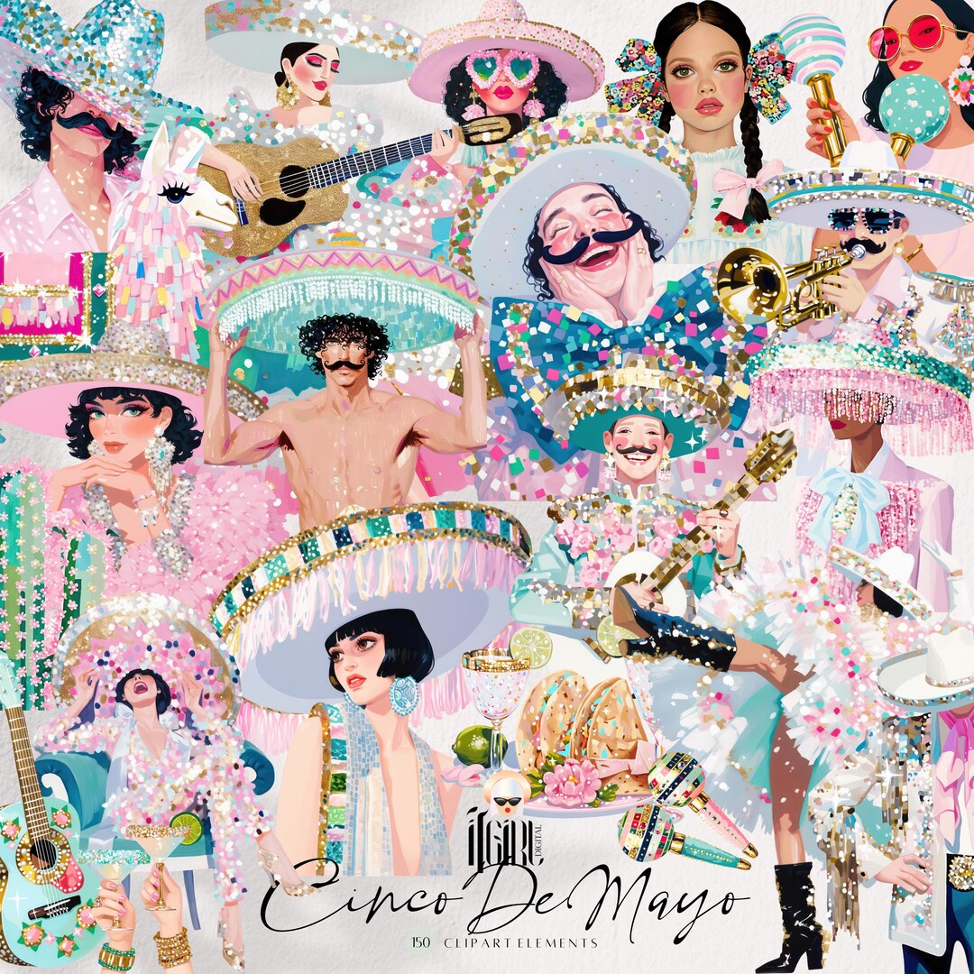 Cinco De Mayo Clipart, Fiesta Clipart, Viva Mexico, Mexican Lady PNG ...