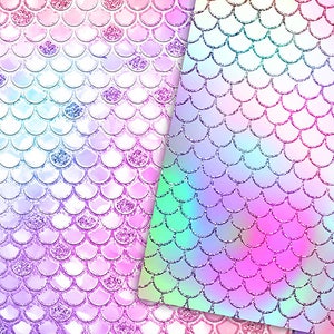 Mermaid Digital Paper Mermaid Scales Gold Foil Gold Glitter Pastel ...