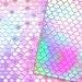 Mermaid Digital Paper Mermaid Scales Gold Foil Gold Glitter Pastel ...