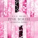 Valentines Bokeh Digital Paper - Pink, Glitter, Bokeh Backgrounds ...