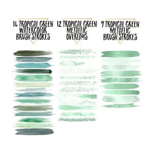 Watercolor Brush Strokes Clipart & Free Rose Gold Clipart Green ...