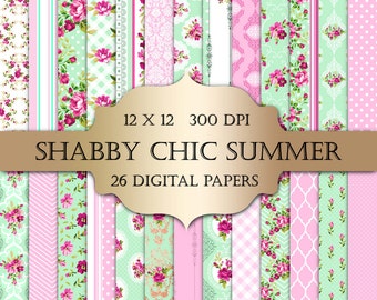 Shabby Chic Wedding Digital Paper Vintage Beige Floral Lace - Etsy