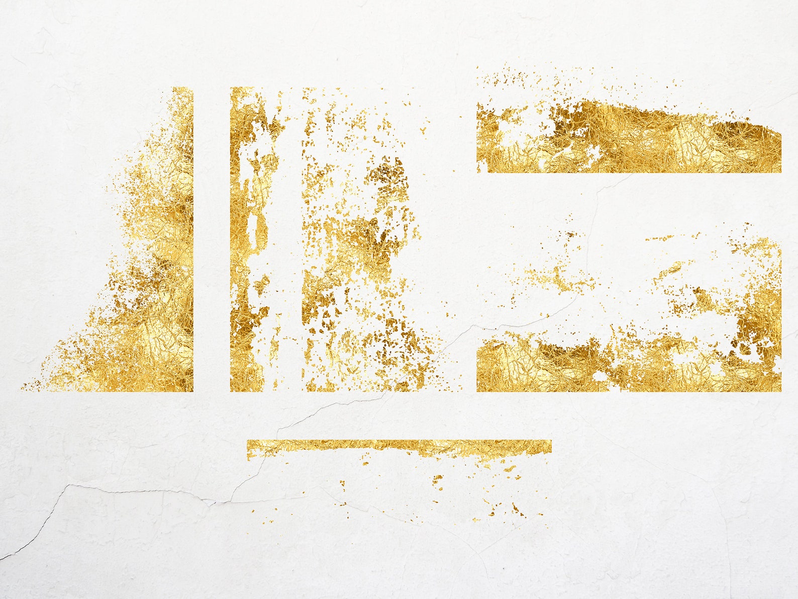 Gold Foil Borders Clipart Gold Foil Overlays Gold Foil - Etsy