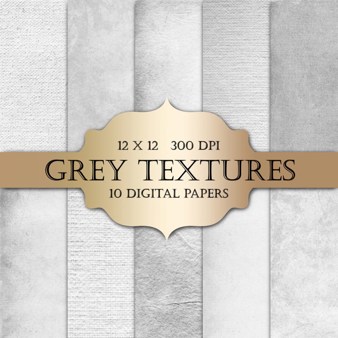 Grey Digital Paper - Textured Digital Papers Shabby Chic Paper Grey ...