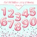 Pink Foil Balloon Letters & Numbers Clipart (digital Download) - Etsy