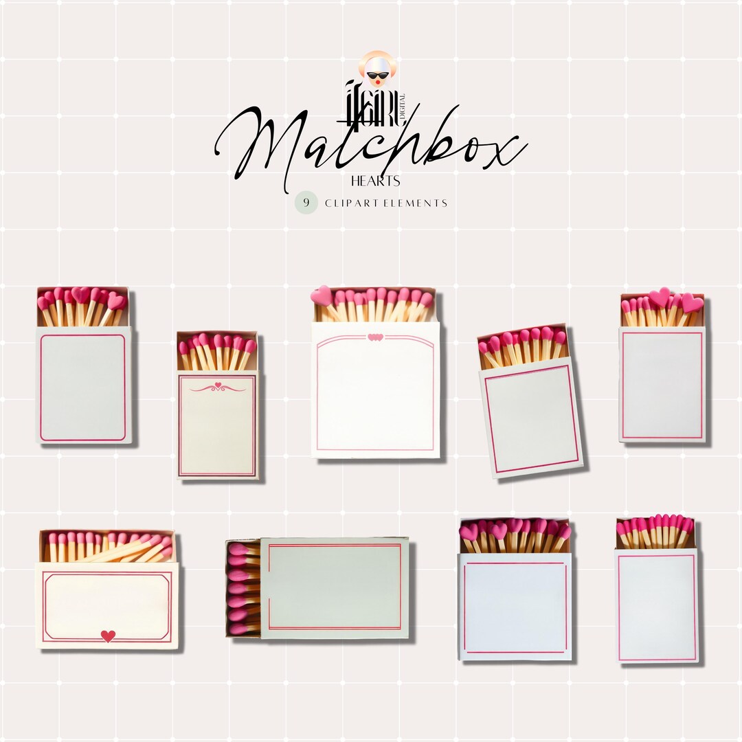 Perfect Match, Heart Matchbox Clipart, Love Matchbox, Matchbox Wall Art ...