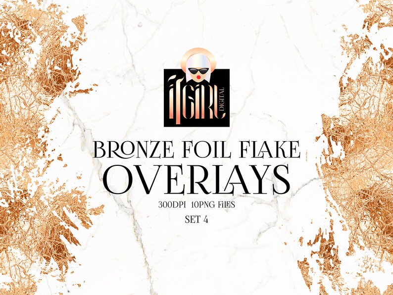 Bronze Clipart Borders Overlays Brush Strokes Digital - Etsy