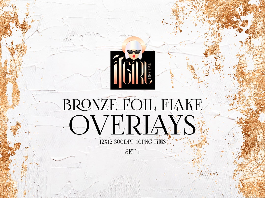 Bronze Borders Clipart, Bronze Foil Overlays, Bronze Foil Frames ...