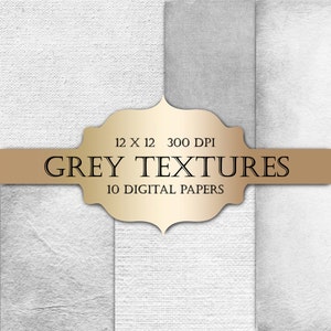 Grey Digital Paper - Textured Digital Papers Shabby Chic Paper Grey ...