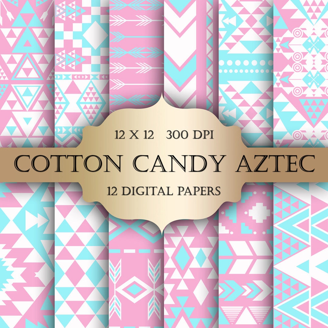 Pastel Aztec Background