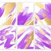 Purple & Gold Brush Strokes Watercolor Textures Gold Digital Paper ...