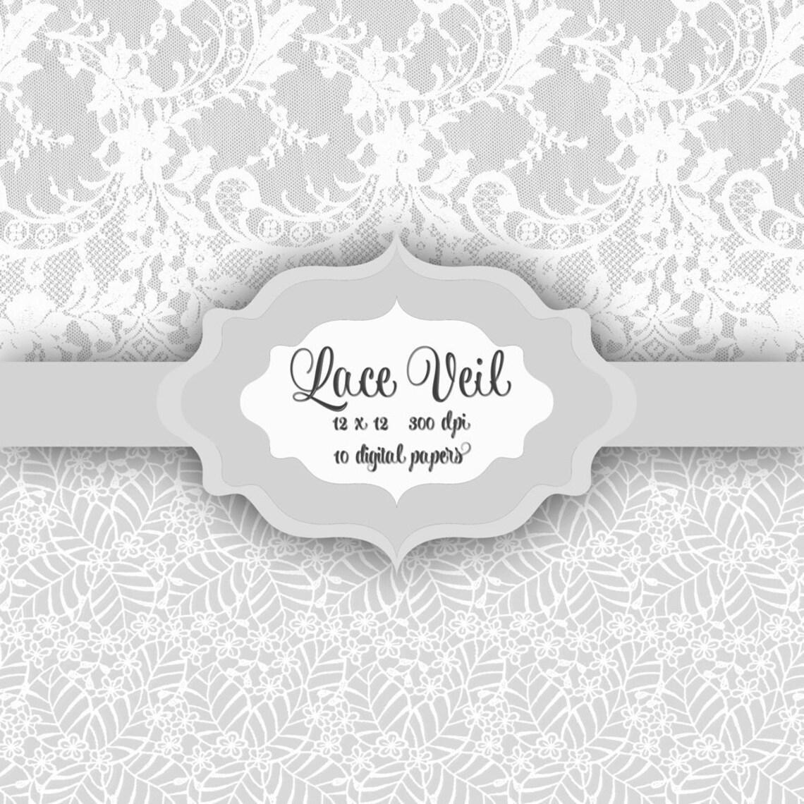 White LACE Digital Paper Pack Vintage Wedding Bridal Romantic - Etsy