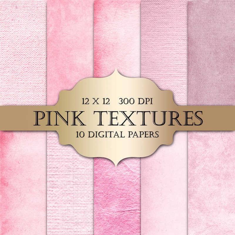Pink Digital Paper - Etsy