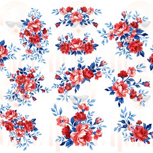 Flower Bouquet Clipart, Vintage Floral Clipart, Botanical Clipart ...