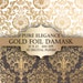 Gold Foil Damask Digital Paper Pack - Floral Gold Metallic Foil Pattern ...