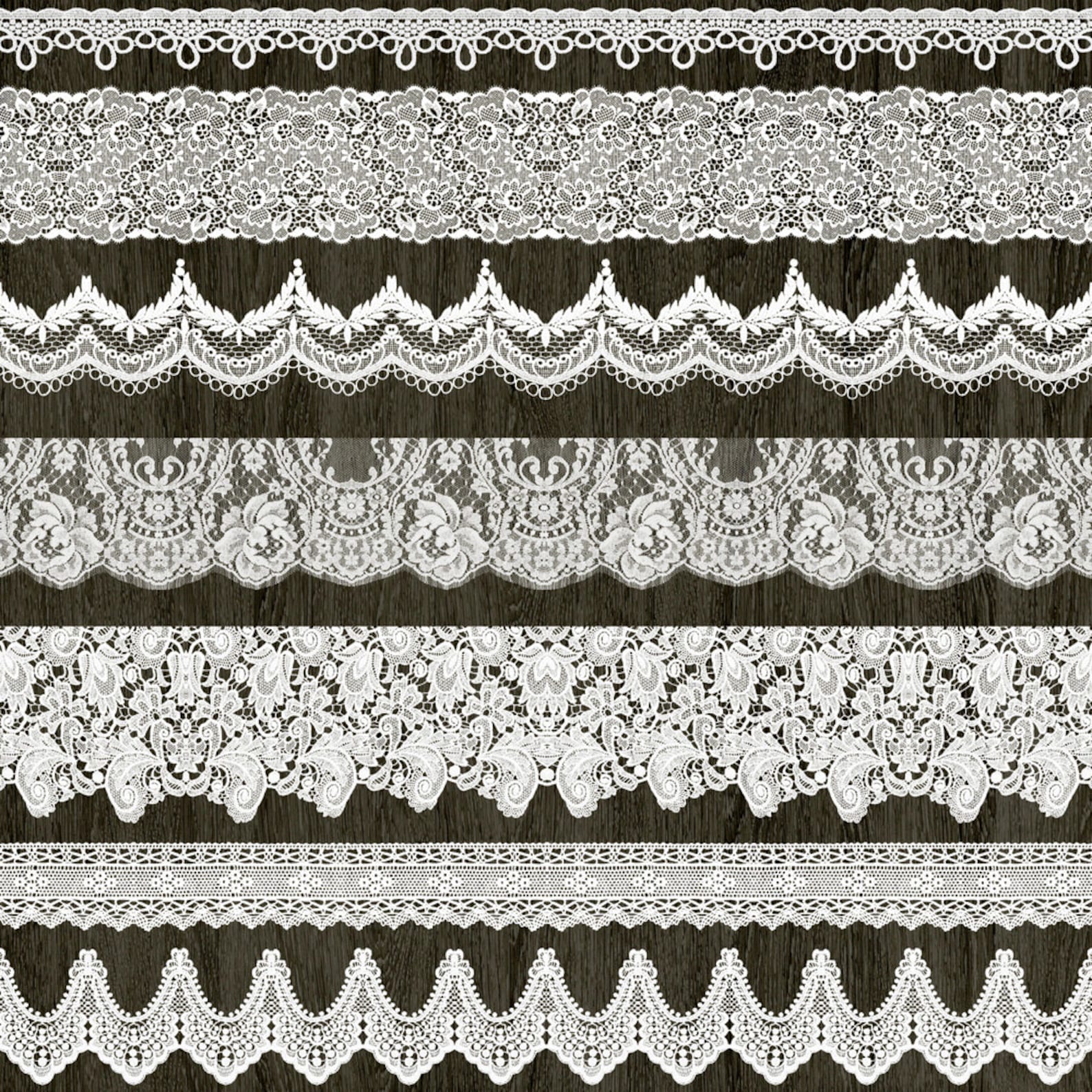 Vintage LACE Borders Clipart Authentic White Lace Borders - Etsy