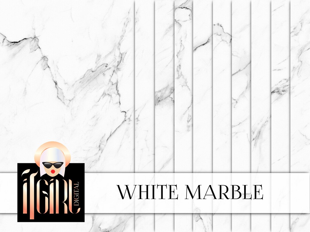 White Marble Digital Paper Natural Marble Digital Paper Stone Marble ...