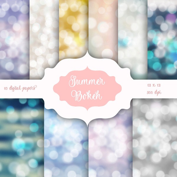 Bokeh Pastel - Etsy