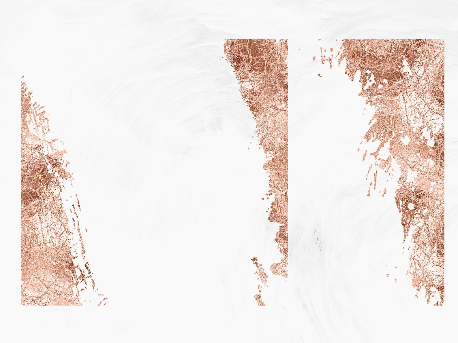 Rose Gold Foil Clipart Borders Rose Gold Overlays Brush - Etsy