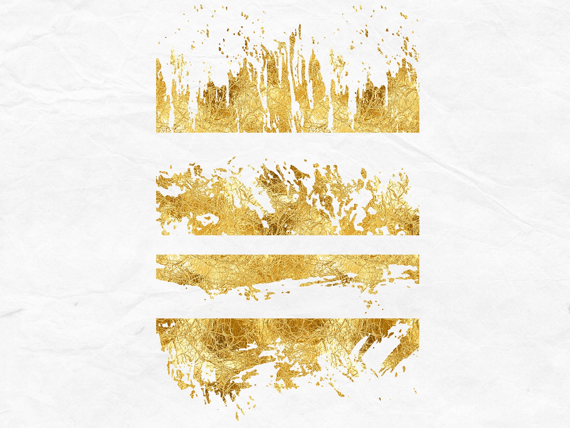 Gold Foil Flake Clipart Gold Borders Overlays Gold Foil - Etsy Australia