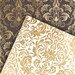 Gold Foil Damask Digital Paper Pack - Floral Gold Metallic Foil Pattern ...