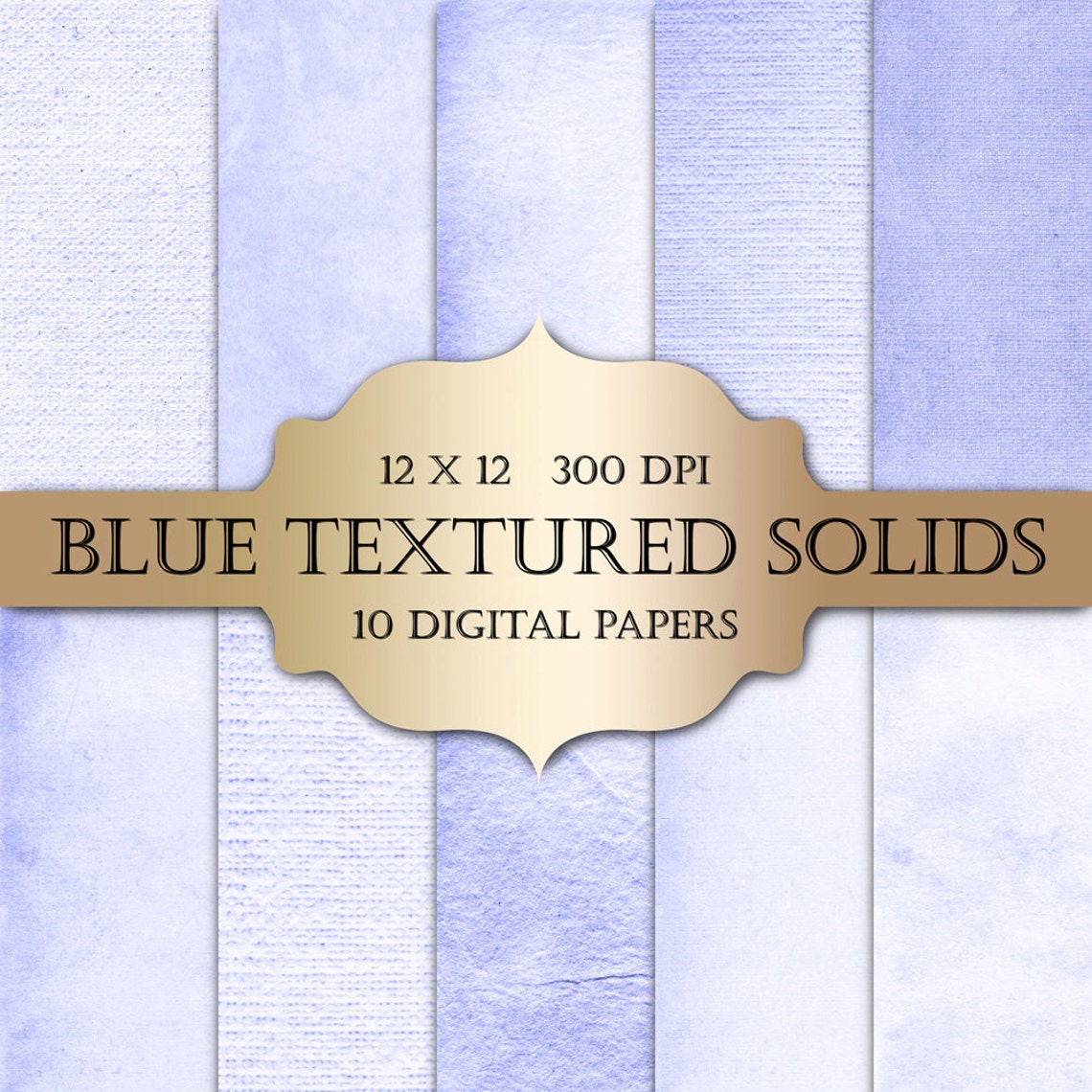 Blue Digital Paper Textured Digital Papers Shabby Chic Paper | Etsy