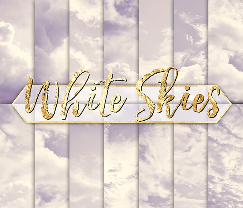 Sky Digital Paper White Sky Digital Backdrops Dreamy Sky | Etsy