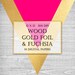 Wood & Gold Foil Digital Paper Fuchsia Luxury Gold Geometric - Etsy