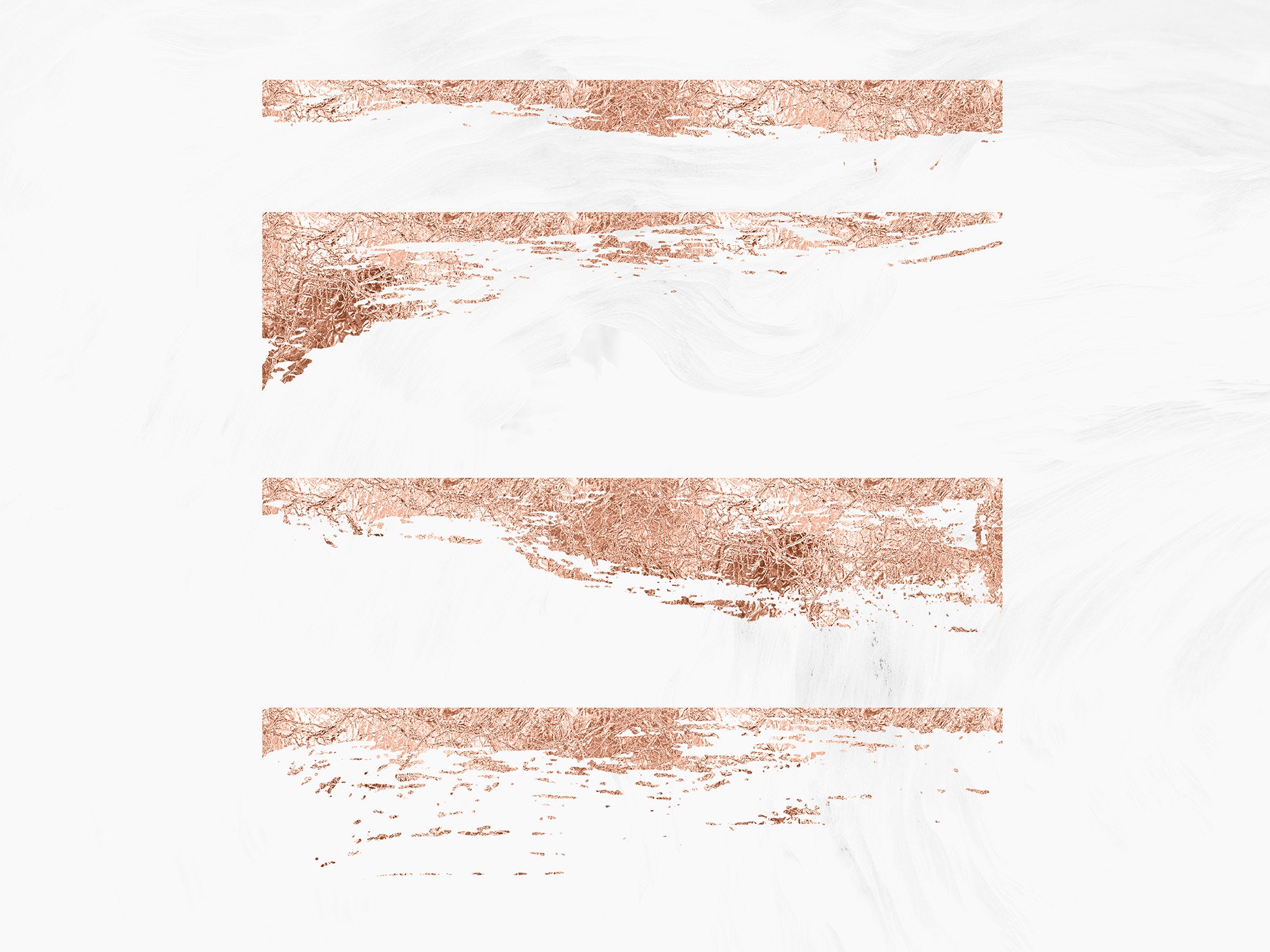 Rose Gold Foil Clipart Borders Rose Gold Overlays Brush - Etsy