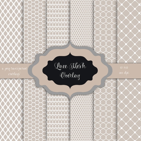 LACE Mesh Overlays Digital Clip Art Vintage Lace Pattern | Etsy