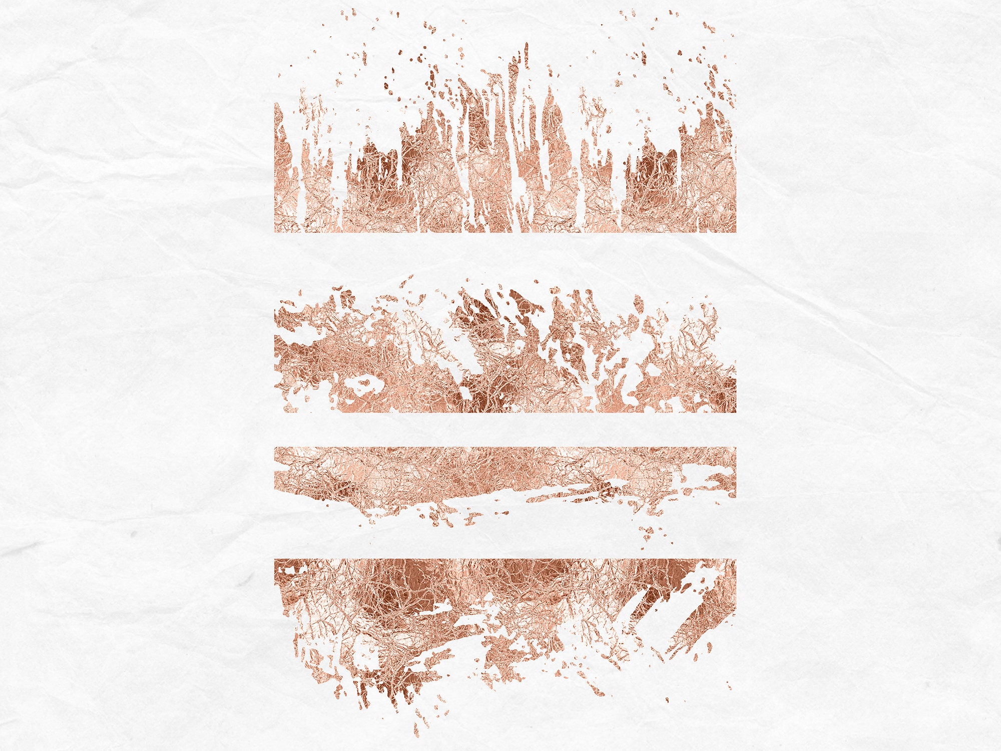 Rose Gold Foil Clipart: PNG Frames, Brush Strokes (digital Download) - Etsy