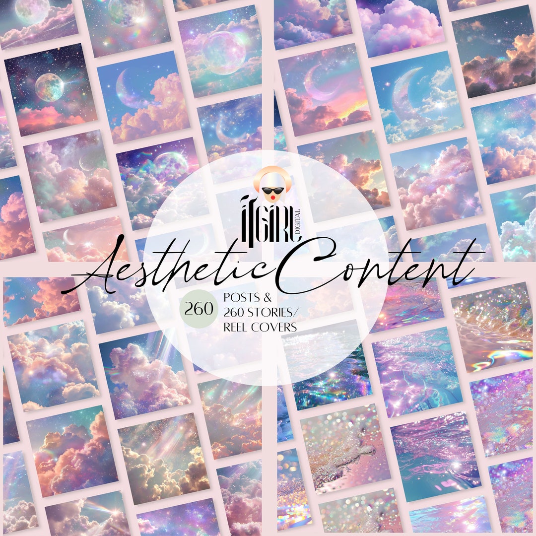 Aesthetic Instagram Post Template, Story, Reel Cover, Faceless Content ...