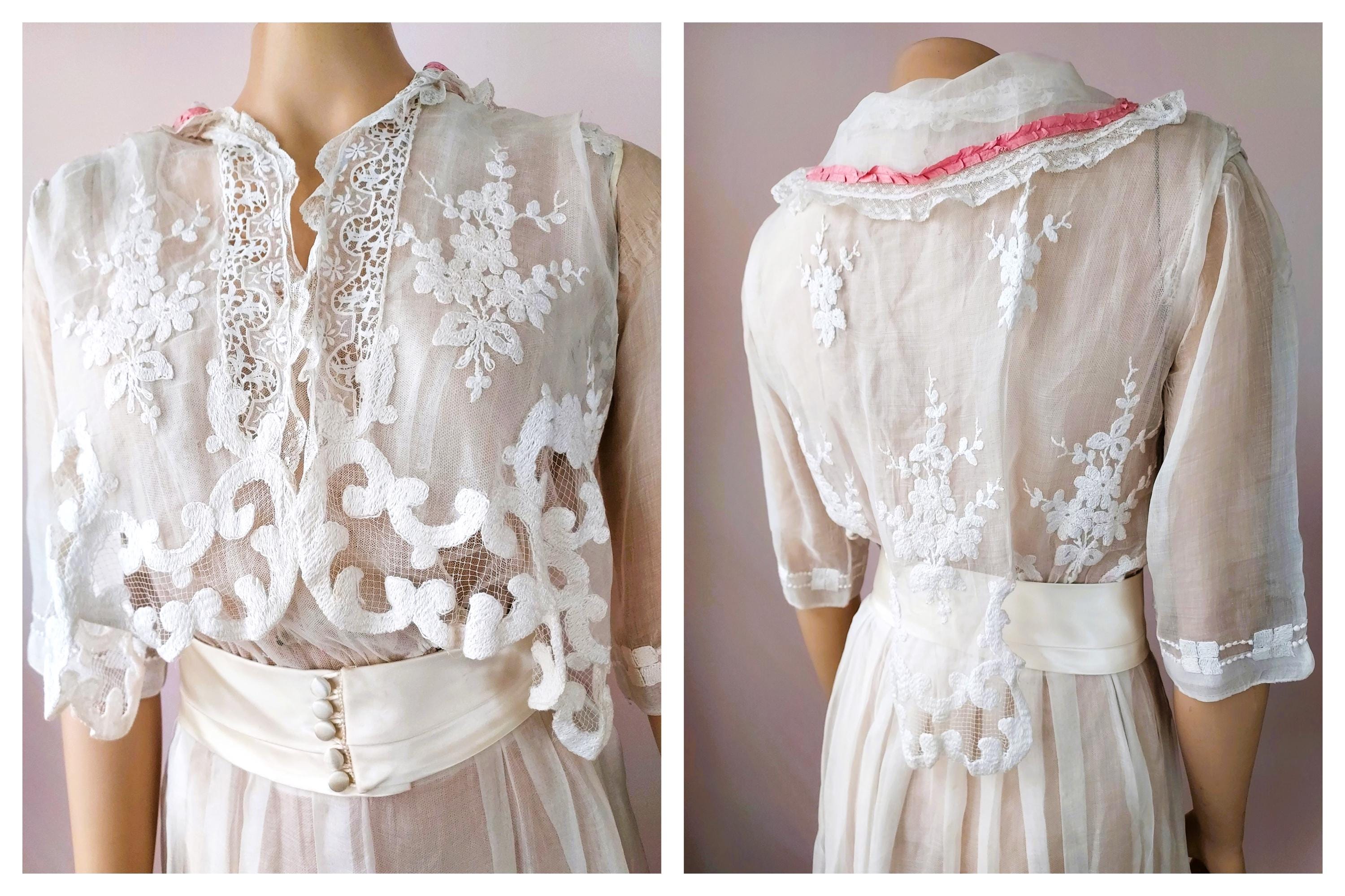 1910s Edwardian Tea Dress – Labelled "scruggs Vandervoort Barney Dry ...