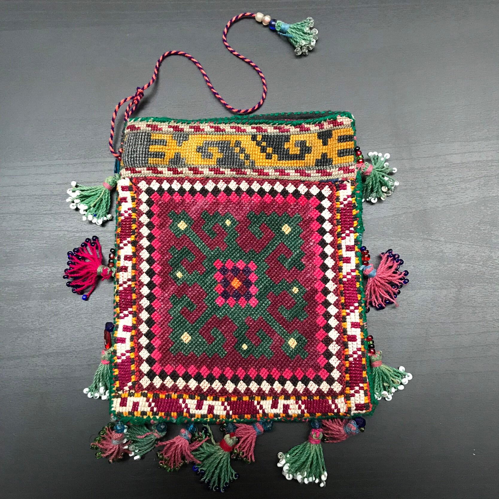 Pair of Vintage Tribal Purses Decorative Embroidered Pouches - Etsy