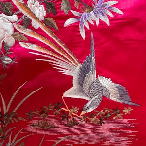 Antique Chinese Silk Embroidered Wall Hanging Silk Embroidered Panel ...