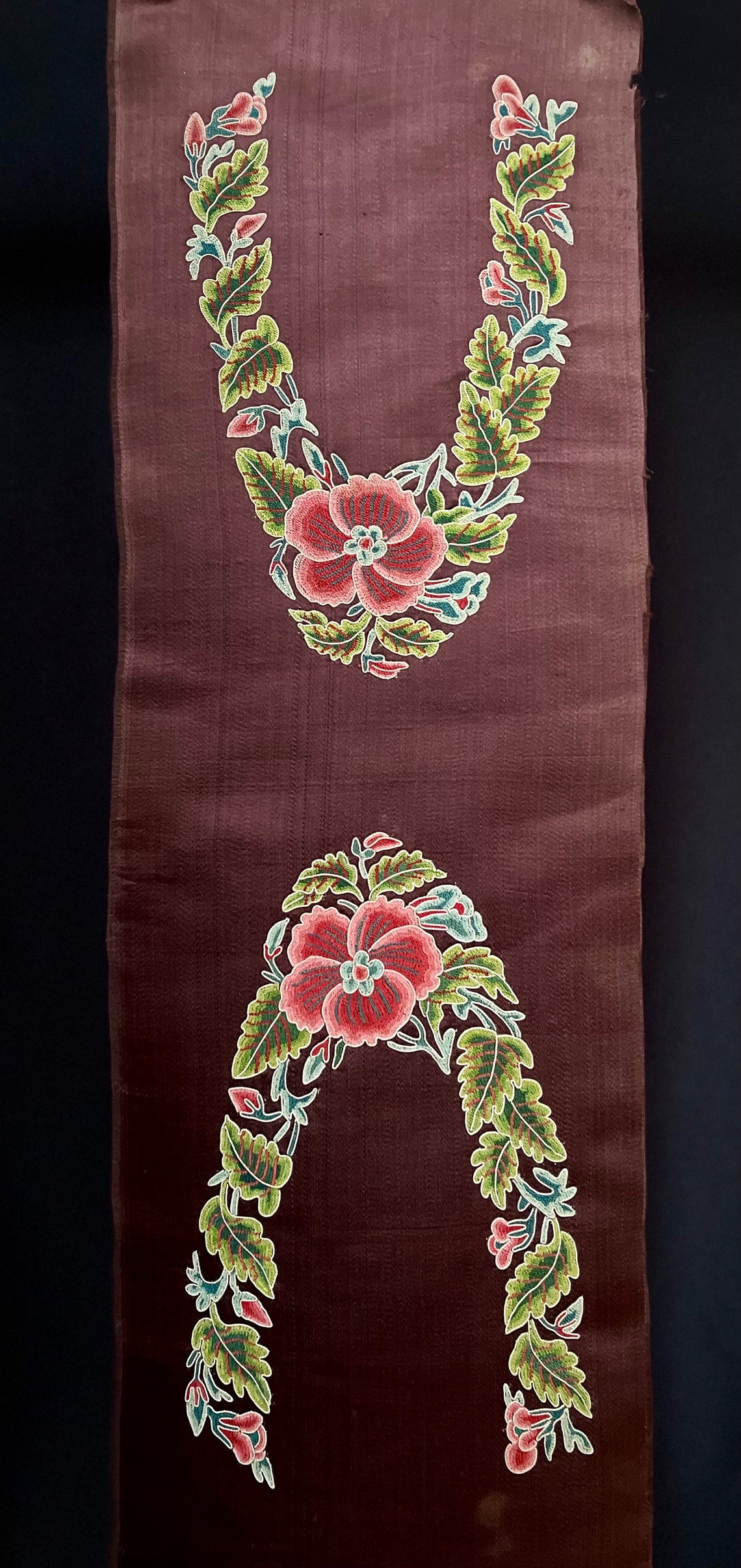 Antique Slipper Fronts Fine Silk Embroidered Slippers Vintage Home ...