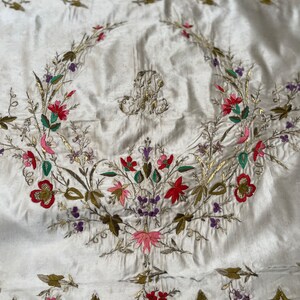 Antique Silk Embroidered Panels Traditional Ottoman Embroidery Antique ...