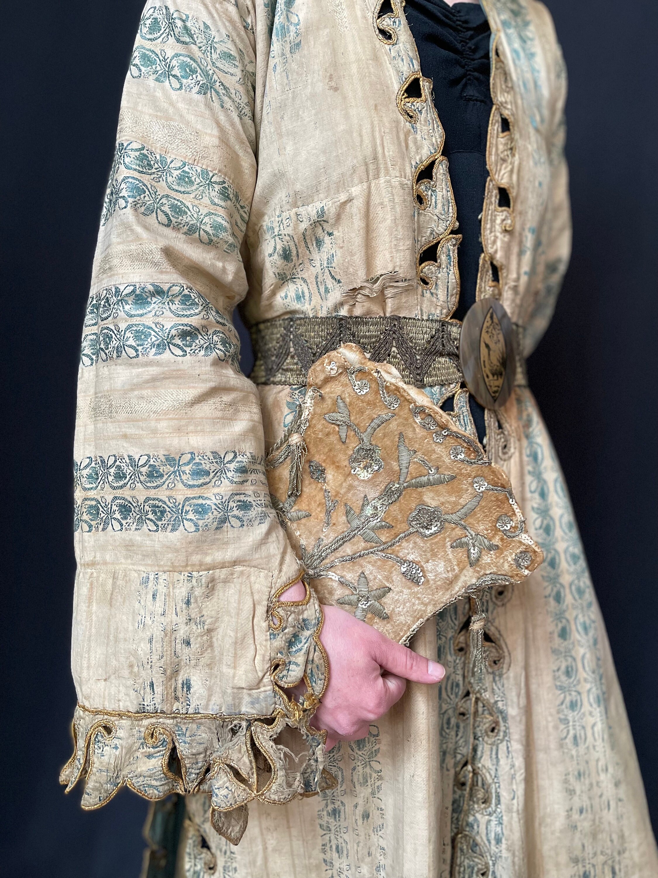 Antique Ottoman Silk Brocade Robe: Turkish Historical Costume - Etsy